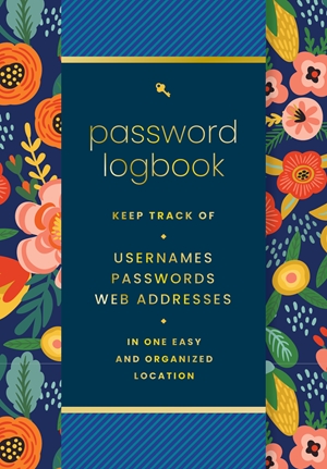 Internet Password Logbook (Black Leatherette) by Editors of Rock Point ...